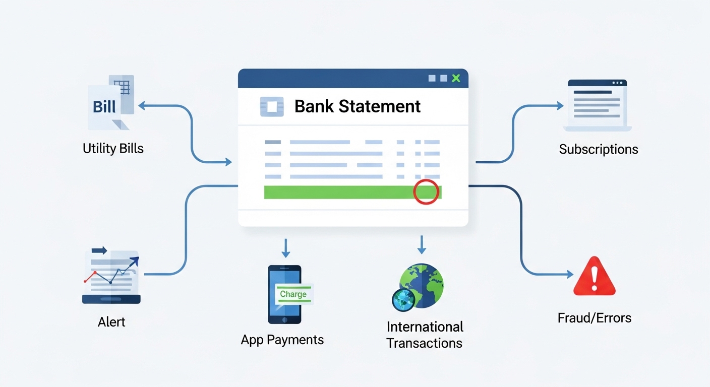 What is the BillMatrix Charge on Your Bank Statement